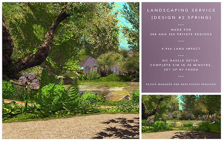 Second Life Marketplace - [F] Prefab Landscape 2 - Daffodil Lane (SPRING)